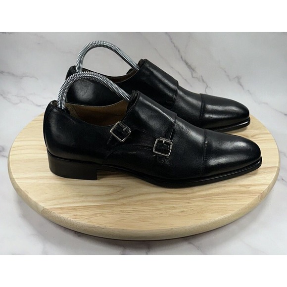 DEVRED 1902 | Shoes | Devred 92 Black Leather Monk Strap Slip On Shoes ...